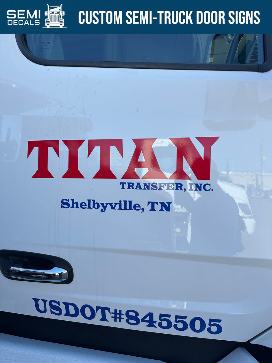 View Our Truck Door Decals Signs For Compliance & Business Growth ...