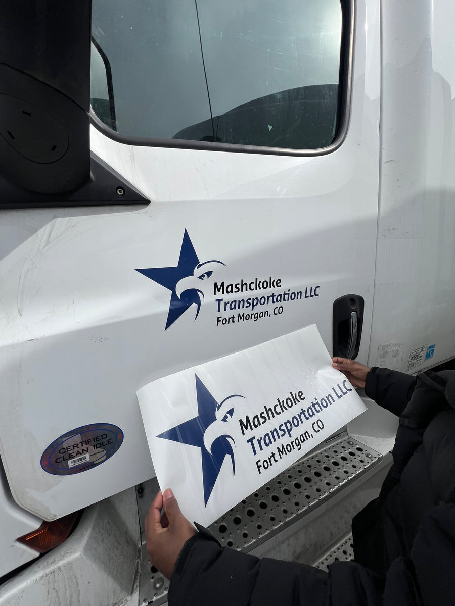 Custom Semi-Truck Door Decals For Compliance & Brand Building – Semi Decals