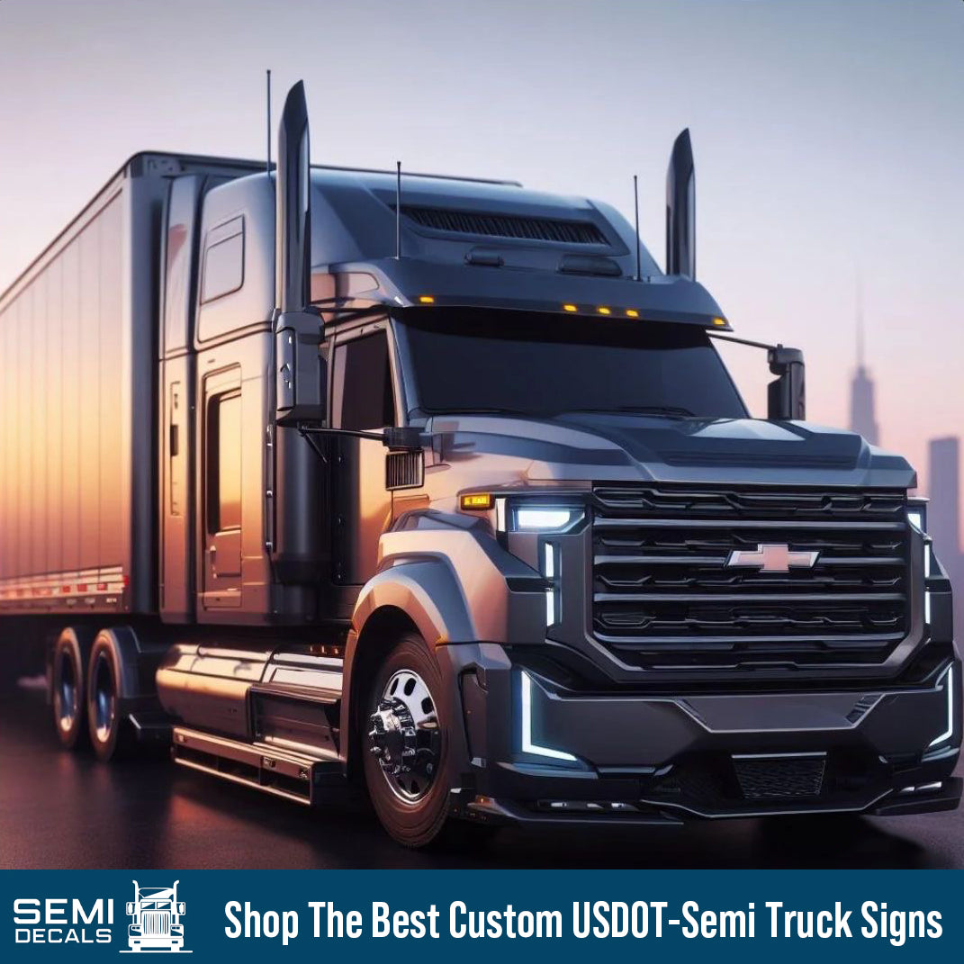 Shop The Best Custom USDOT Semi-Truck Signs Online – Semi Decals