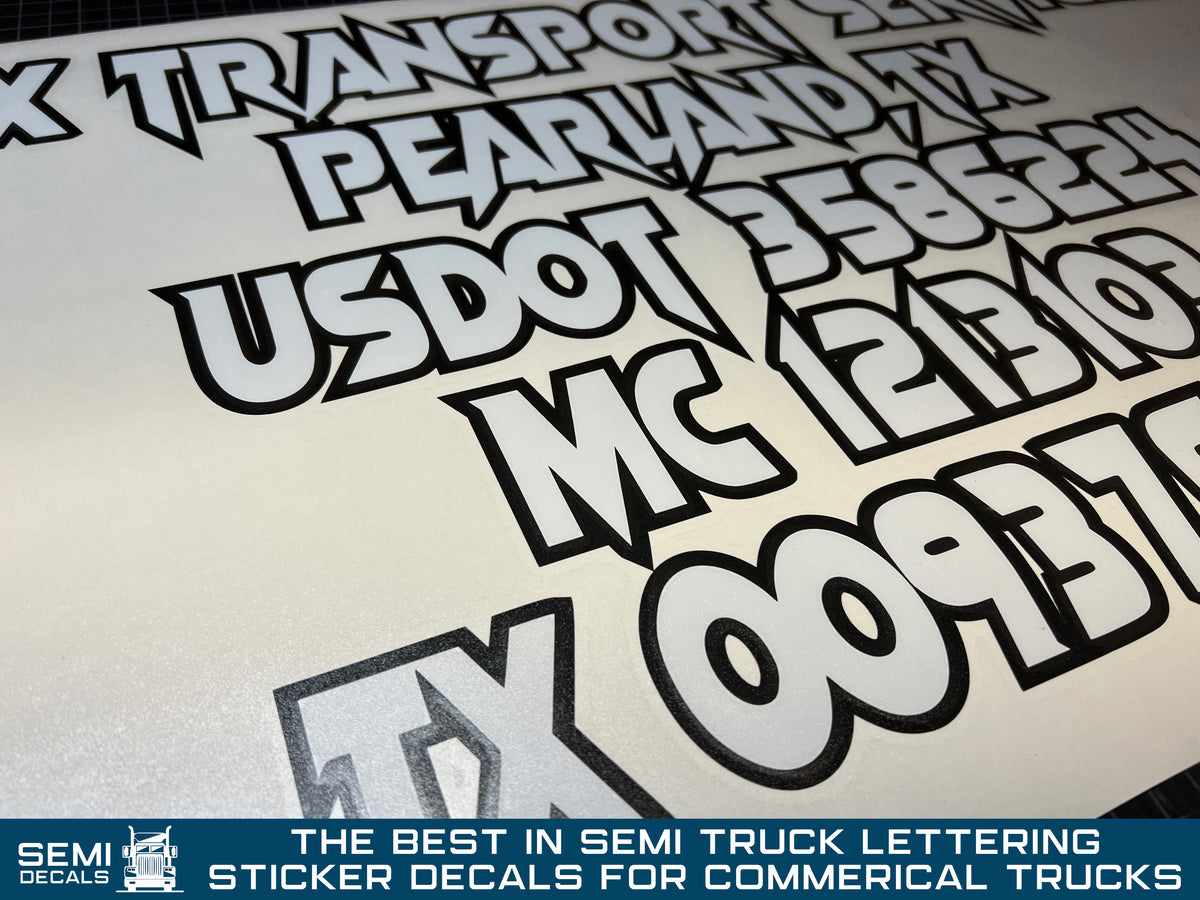 The Best In Semi-Truck Decal Sticker Lettering Online | Shop Custom Le ...