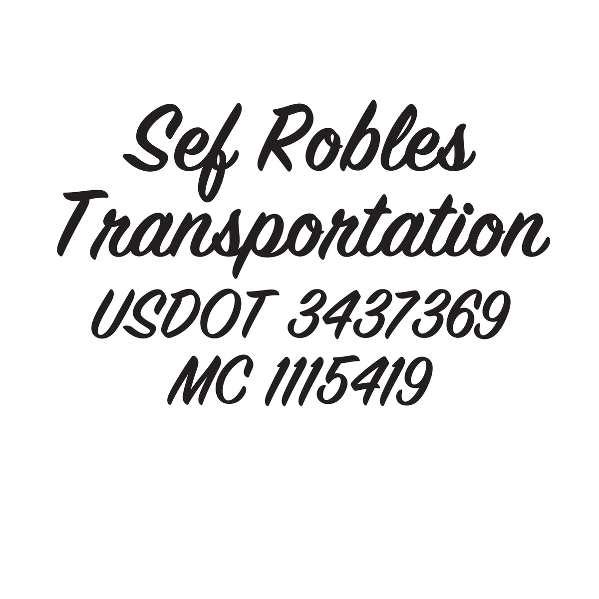 Trucking Companies Decal Lettering Designs – Semi Decals