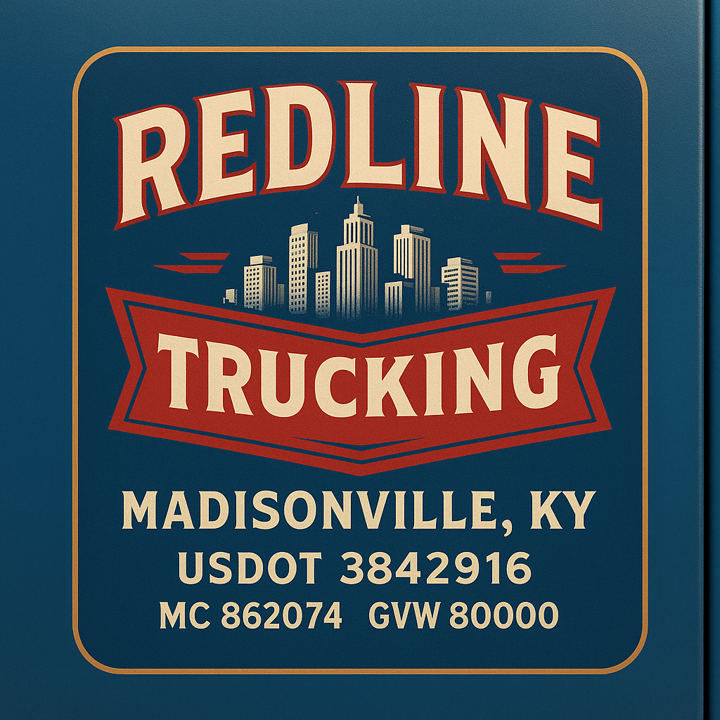 Custom Designed Semi-Truck, Work Truck, Hot Shot, Truck Door Decal Sti ...