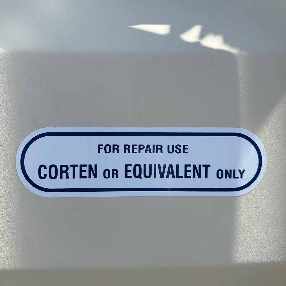 Shipping Container Decal This Container Must Be Repaired Only With Cor ...