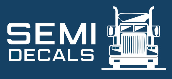 Custom Semi Truck, USDOT, Commercial Company Name & Regulation Decals ...