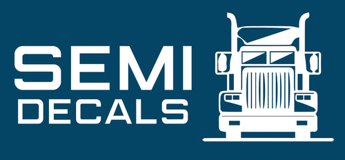 Custom Semi Truck, USDOT, Commercial Company Name & Regulation Decals ...