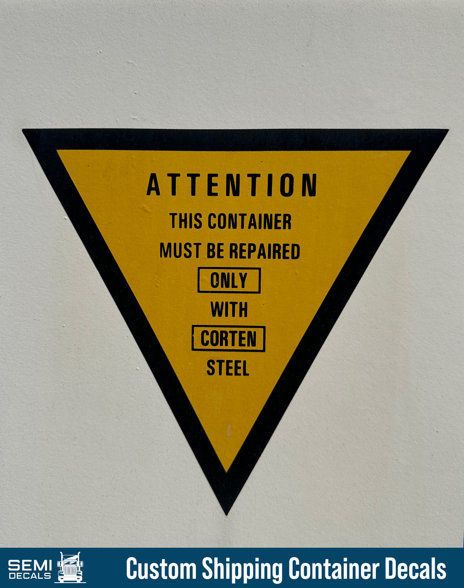 Custom Shipping Container Decal This Container Must Be Repaired Only W ...