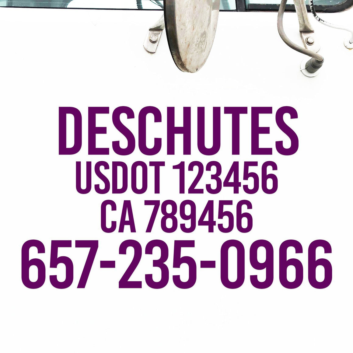 Custom Semi Truck, USDOT, Commercial Company Name & Regulation Decals ...