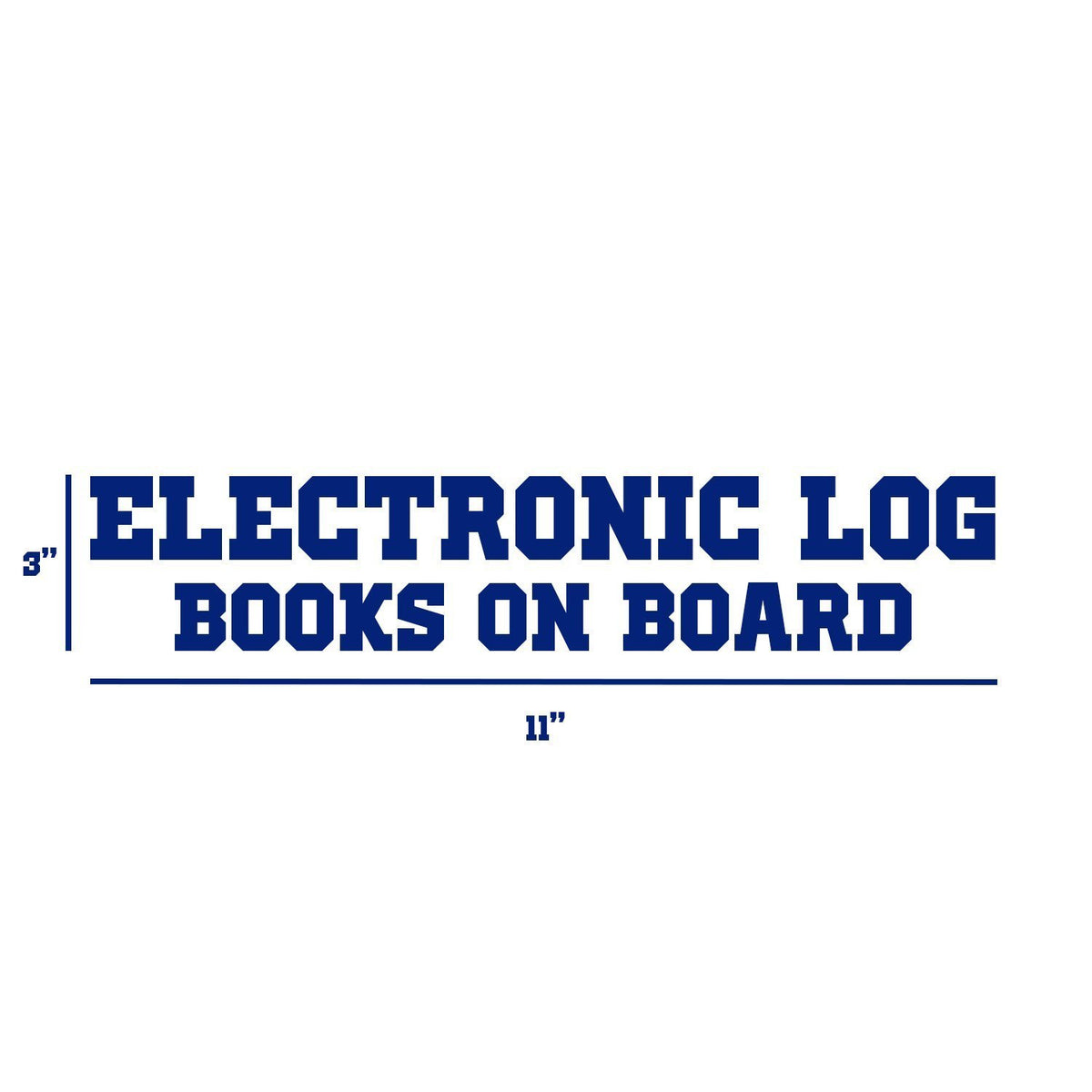 Electronic Log Books On Board Decal – Semi Decals
