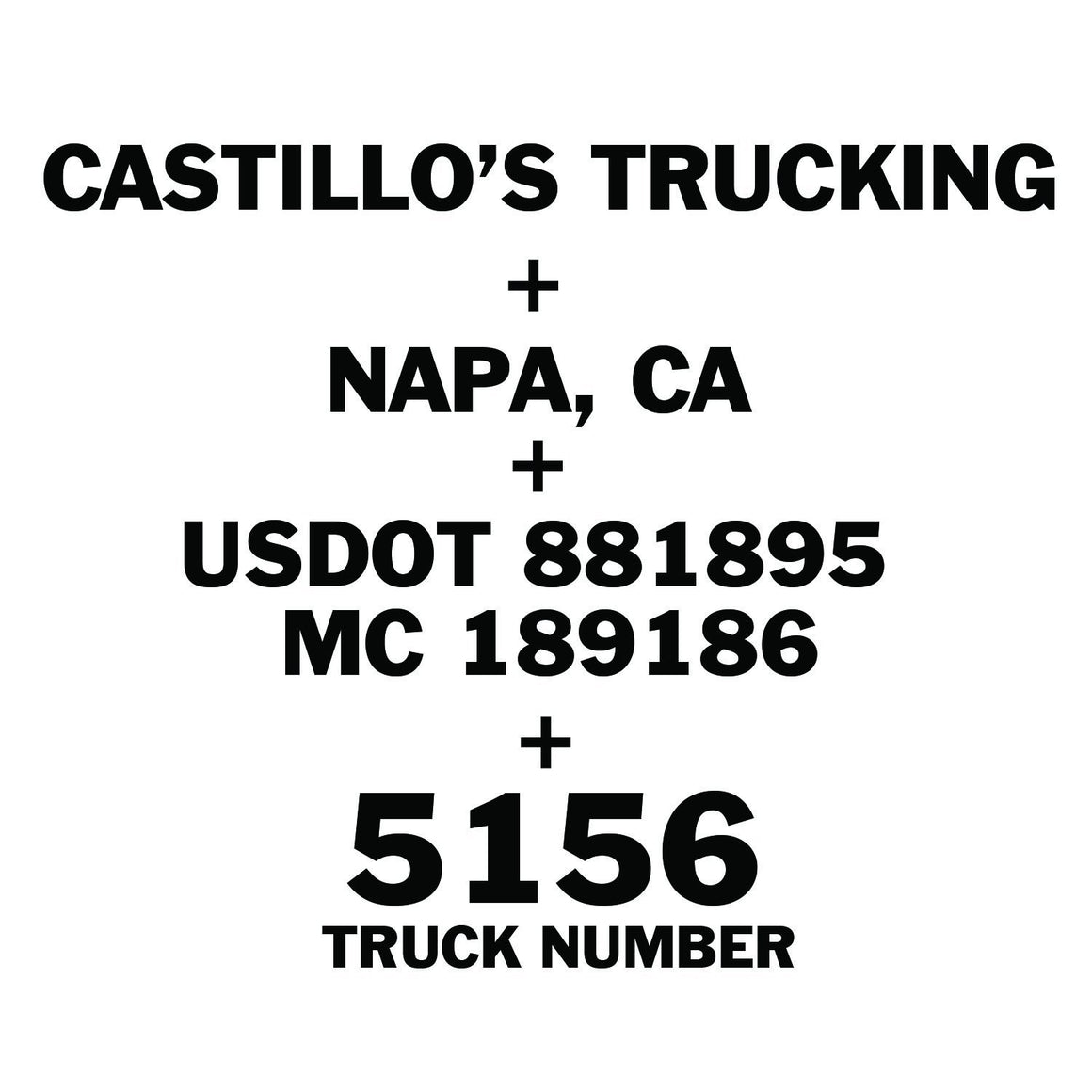 Five Line Semi Truck Decal, (Set of 2) – Semi Decals