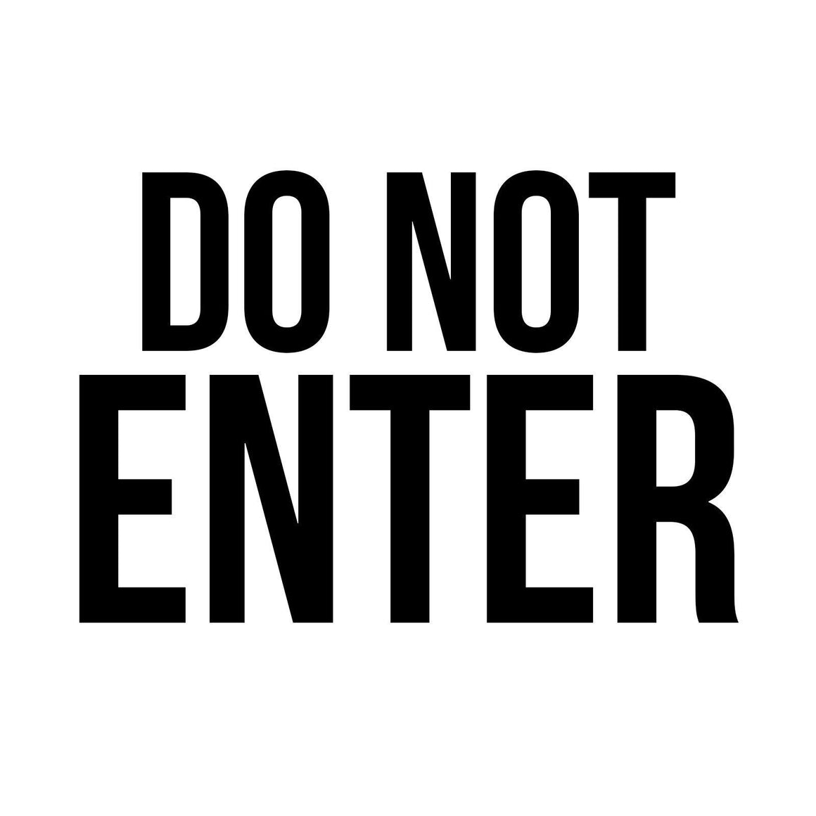 Do Not Enter Decal – Semi Decals
