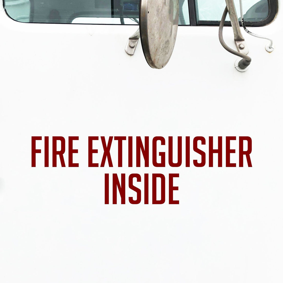 Fire Extinguisher Inside Decal – Semi Decals