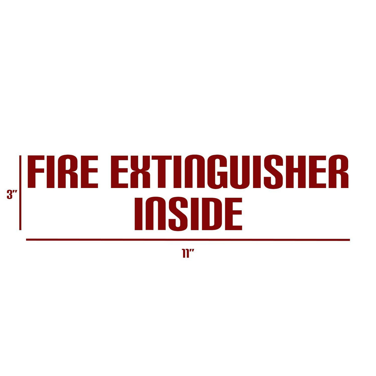 Fire Extinguisher Inside Truck Decal – Semi Decals