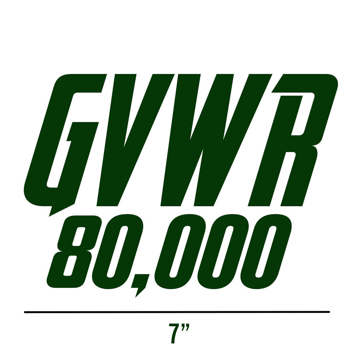 GVWR Truck Decal, USDOT, (Set of 2) – Semi Decals