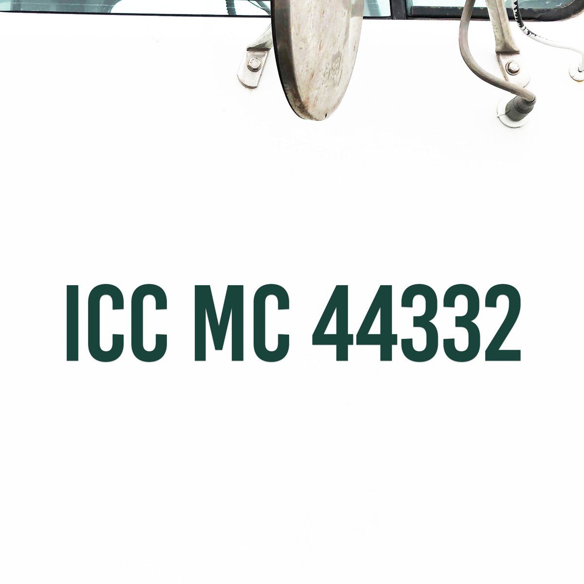 ICC MC Number Truck Decal, (Set of 2) – Semi Decals
