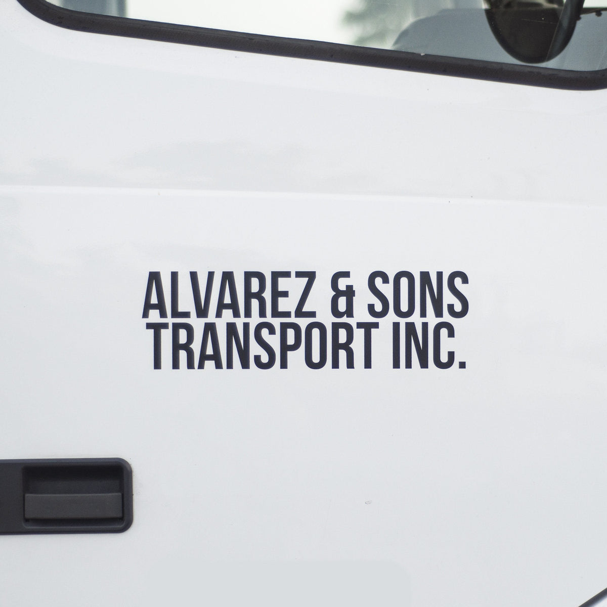 Company Name Truck Decal, Great for USDOT, (Set of 2) – Semi Decals