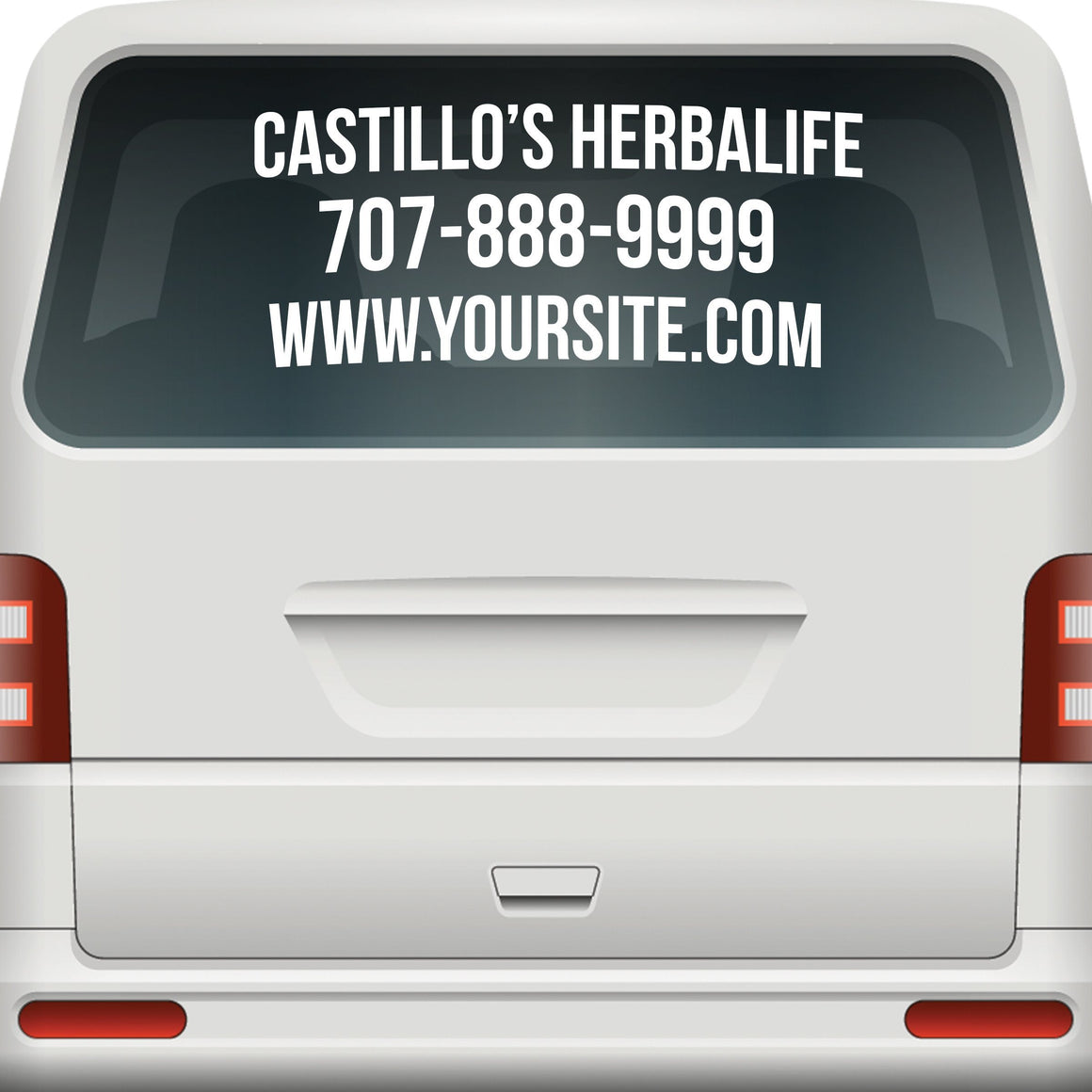 3 Line Minivan Rear Windshield Decal – Semi Decals
