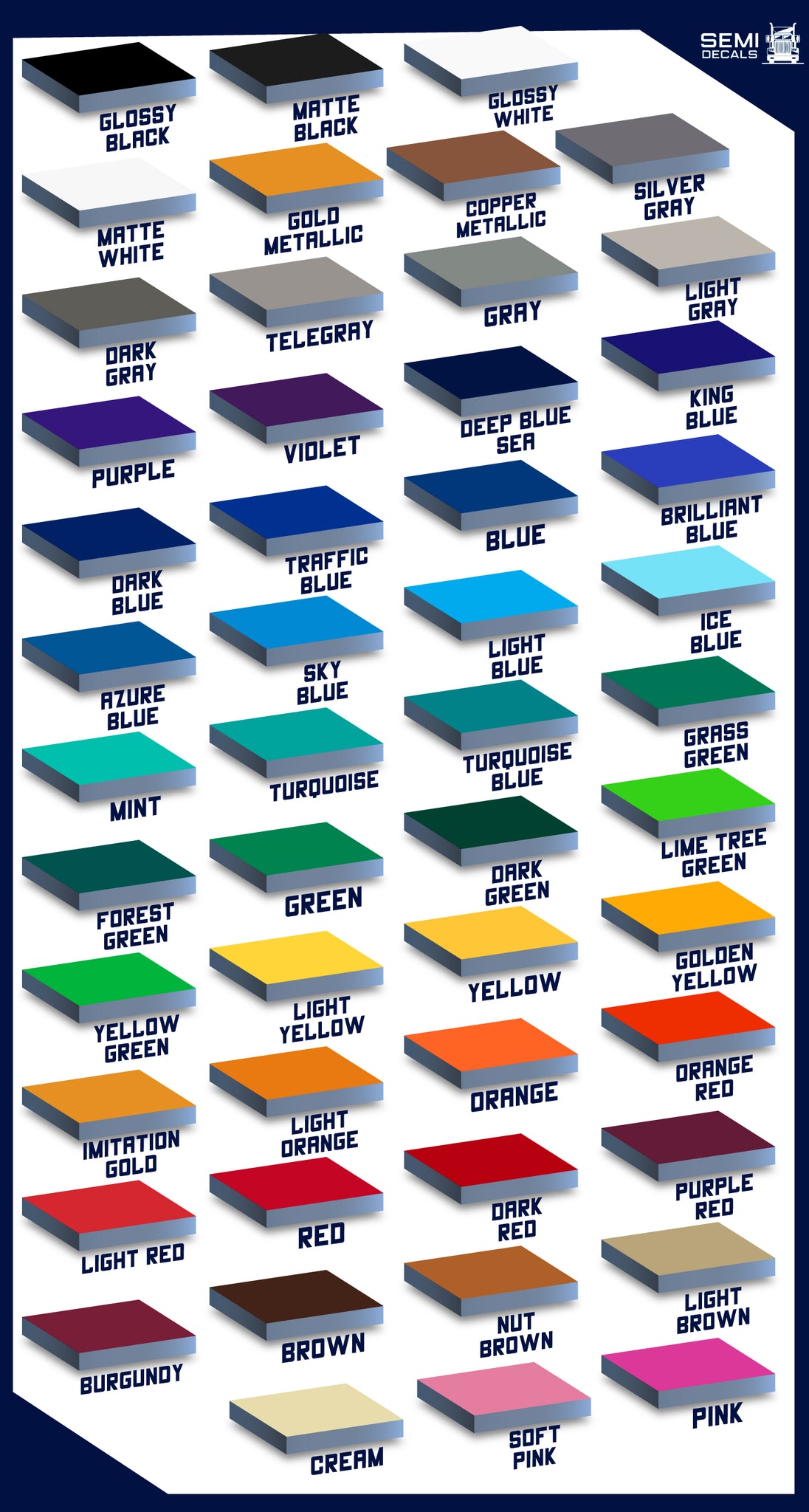 PUC Number Decal, (Set of 2) – Semi Decals