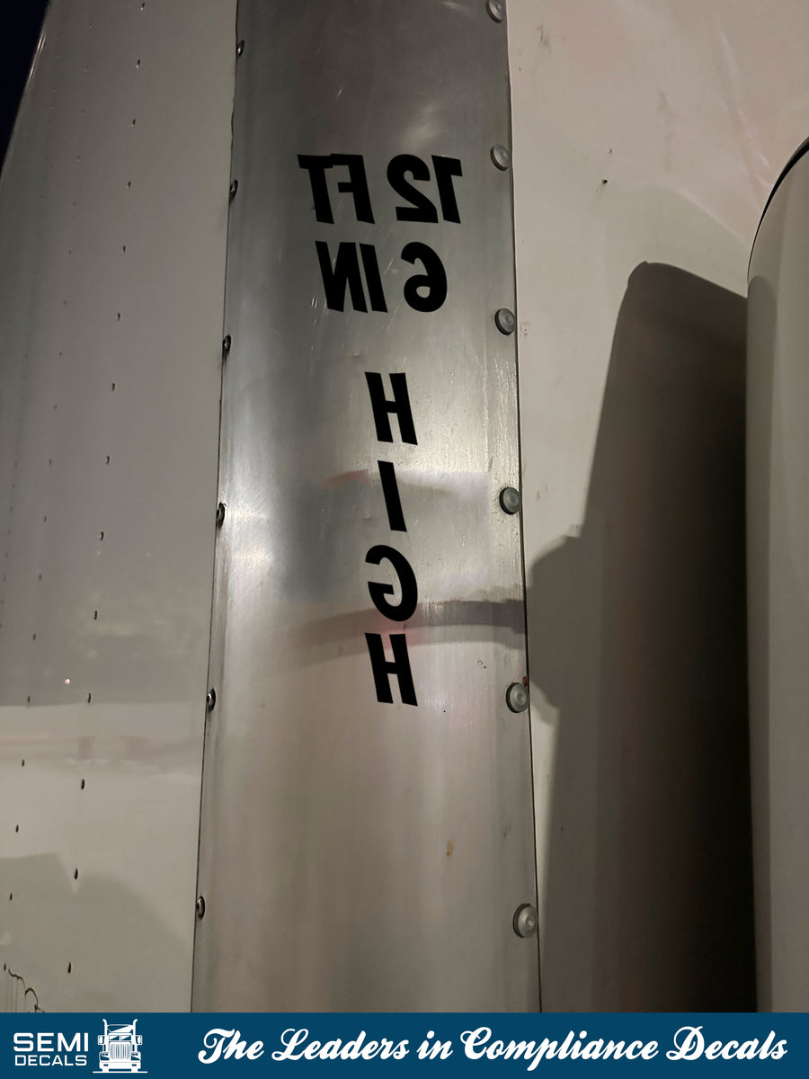 Custom Truck Semi Box Height Decal Sticker Lettering (Set of 2) – Semi ...