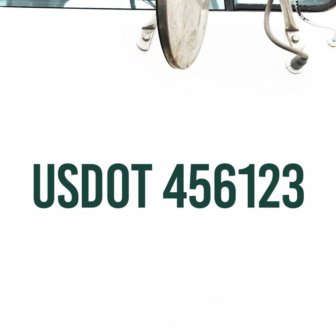 USDOT Number Decal, (Set of 2) – Semi Decals